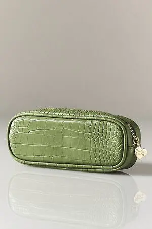 FRASIER STERLING Croc Small Pouch - Seafoam