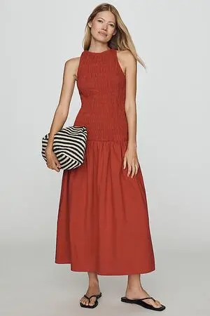 Faithfull The Brand Sanchia Midi Dress - Chilli