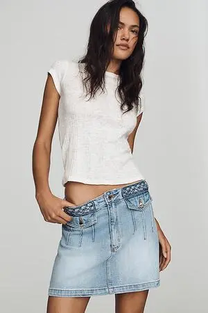 Rolla's High Line Denim Mini Skirt