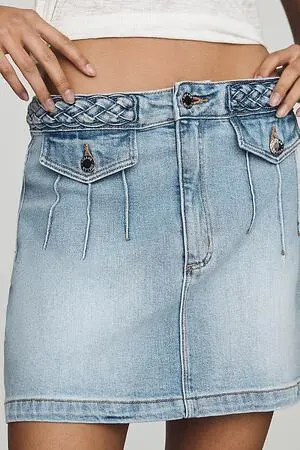 Rolla's High Line Denim Mini Skirt