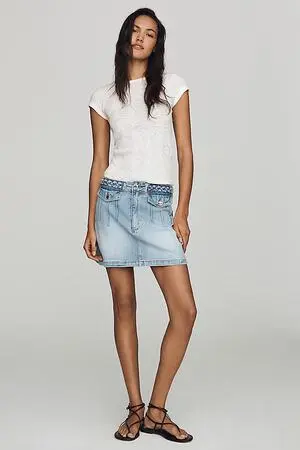 Rolla's High Line Denim Mini Skirt