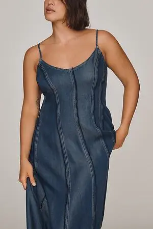 PILCRO Seamed Midi Dress