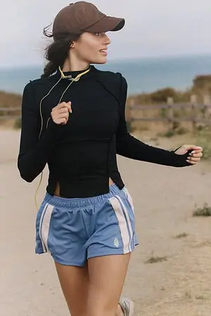 Free People Love Club Long Sleeve Tee - Black