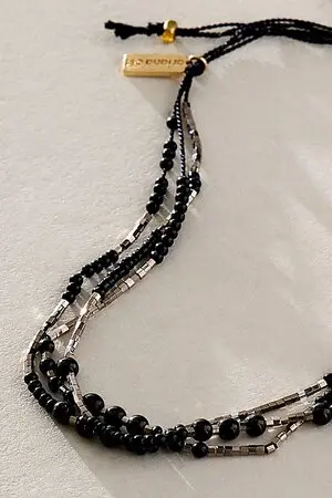 Free People Cove Collective Bracelet - Silver/black