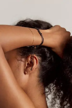 Free People Cove Collective Bracelet - Silver/black
