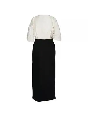Staud Two-tone Wrap-style Dress