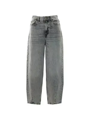 Liu Jo Acid Wash Barrel Leg Jeans