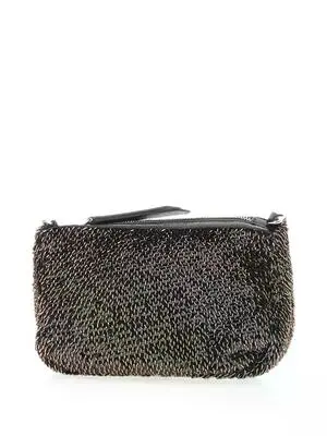 GIANNI CHIARINI Nora Pouch Sequin-embellished Clutch Bag