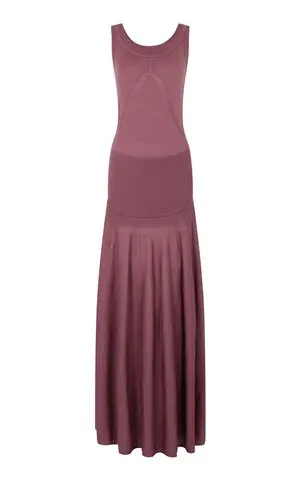 Rabanne Wool-silk Maxi Dress - Fuchsia