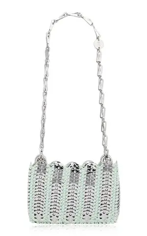 Rabanne 1969 Nano Knit Shoulder Bag - Silver