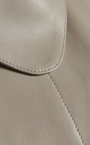 Victoria Beckham Paneled Lamb Leather Trench Coat