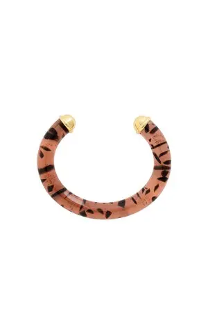 Rabanne Resin Bangle With Rosewood Finish