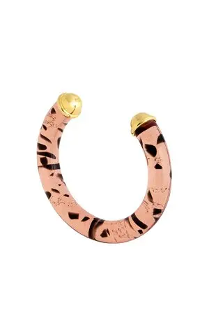 Rabanne Resin Bangle With Rosewood Finish