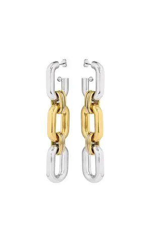 Rabanne Xl Link Two Toned Earrings