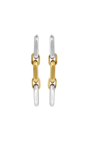 Rabanne Xl Link Two Toned Earrings