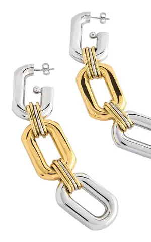 Rabanne Xl Link Two Toned Earrings