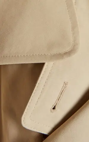 Victoria Beckham Short Cotton Trench Coat