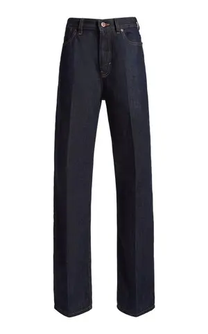 Victoria Beckham Berenice Mid-rise Straight-leg Jeans - Medium Wash