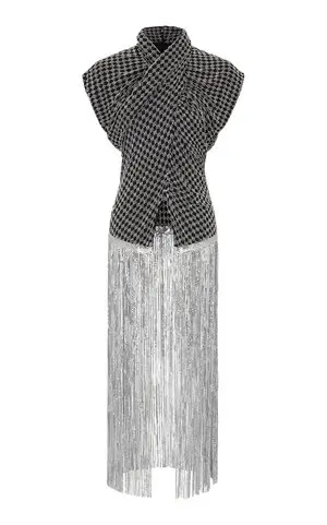 Rabanne Embellished Fringe Top
