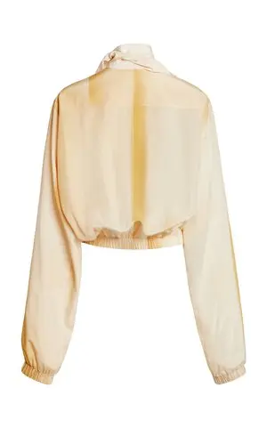Victoria Beckham Neck Tie Silk Top