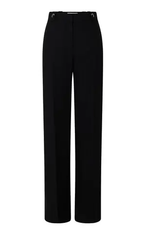 Rabanne Virgin Wool Wide-leg Pants - Black