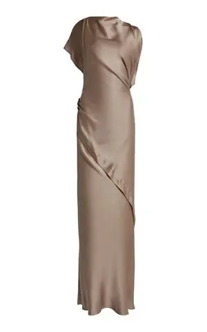 Victoria Beckham Kyra Layered Gown - Light Grey