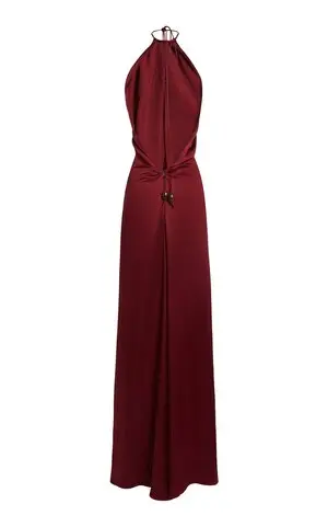 Victoria Beckham Halter Neck Maxi Dress