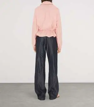Burberry Gabardine Cropped Trench Coat