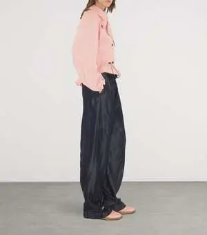Burberry Gabardine Cropped Trench Coat