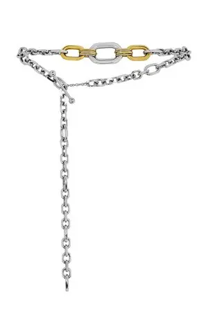 Rabanne Xl Link Two Toned Chain Necklace - Multi