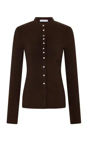 Rabanne Ruched Wool-blend Top