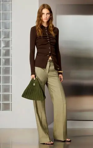 Rabanne Ruched Wool-blend Top
