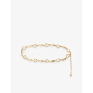 Maje Twisted Heart Chain-link Metal Belt