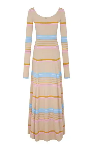 Rabanne Striped Knit Maxi Dress