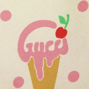 Gucci Ice Cream Print Silk Shorts