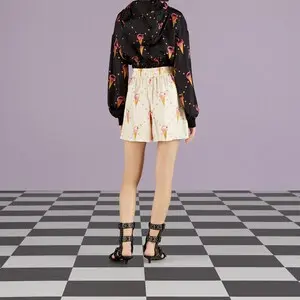Gucci Ice Cream Print Silk Shorts