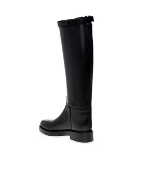 ANN DEMEULEMEESTER Buckle Detailed Round Toe Boots