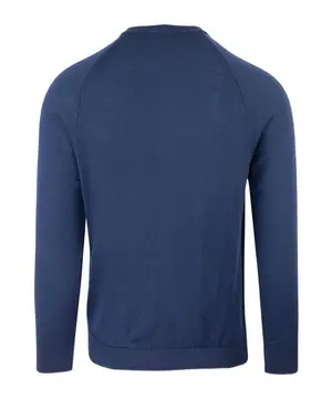 Eleventy Ribbed Crew Neck Sweaters