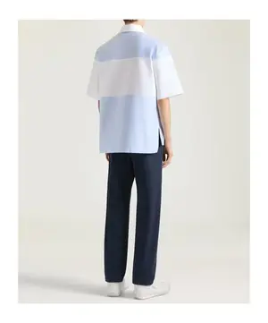 Givenchy Bicolor Polo In Cotton With Paris Embroidery