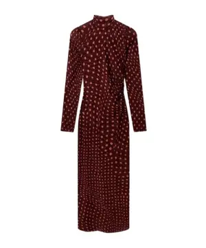 Stella McCartney Polka-dot Ruched Maxi Dress