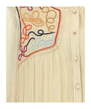 Chloé Embroidered Long-sleeve Blouse