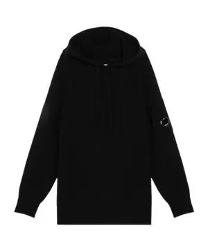 C.P. COMPANY Lens-detailed Hoodie - Black