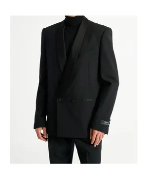 Balmain 2-button Jacket In Wool And Satin