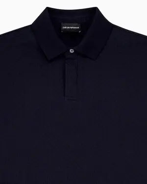 Emporio Armani Jacquard Jersey Polo