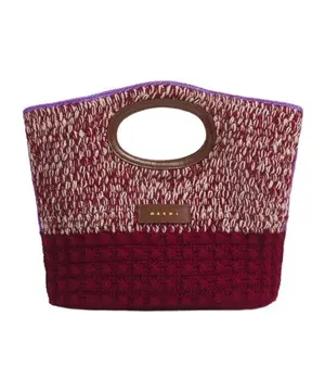 Marni Knotty Crochet Clutch Bag - Red
