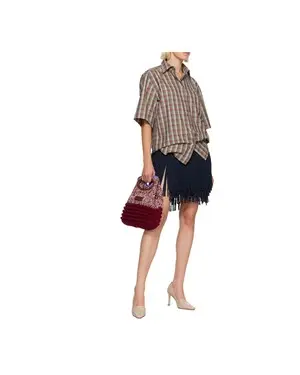 Marni Knotty Crochet Clutch Bag - Red