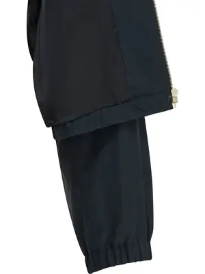 Celine Long-sleeved Zip-up Casual Jacket With Drawstring Hood - Black