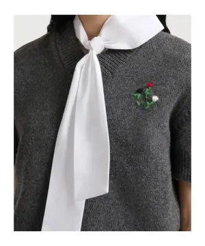 Marni Wool-cashmere Jumper With Embroidered Flowers