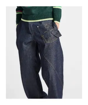 J.W.ANDERSON Twisted Turn-up Workwear Denim Jeans