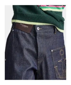 J.W.ANDERSON Twisted Turn-up Workwear Denim Jeans